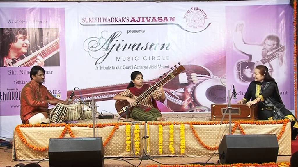 Ananya Wadkar | performing her 1st Sitar solo | AJIVASAN - YouTube