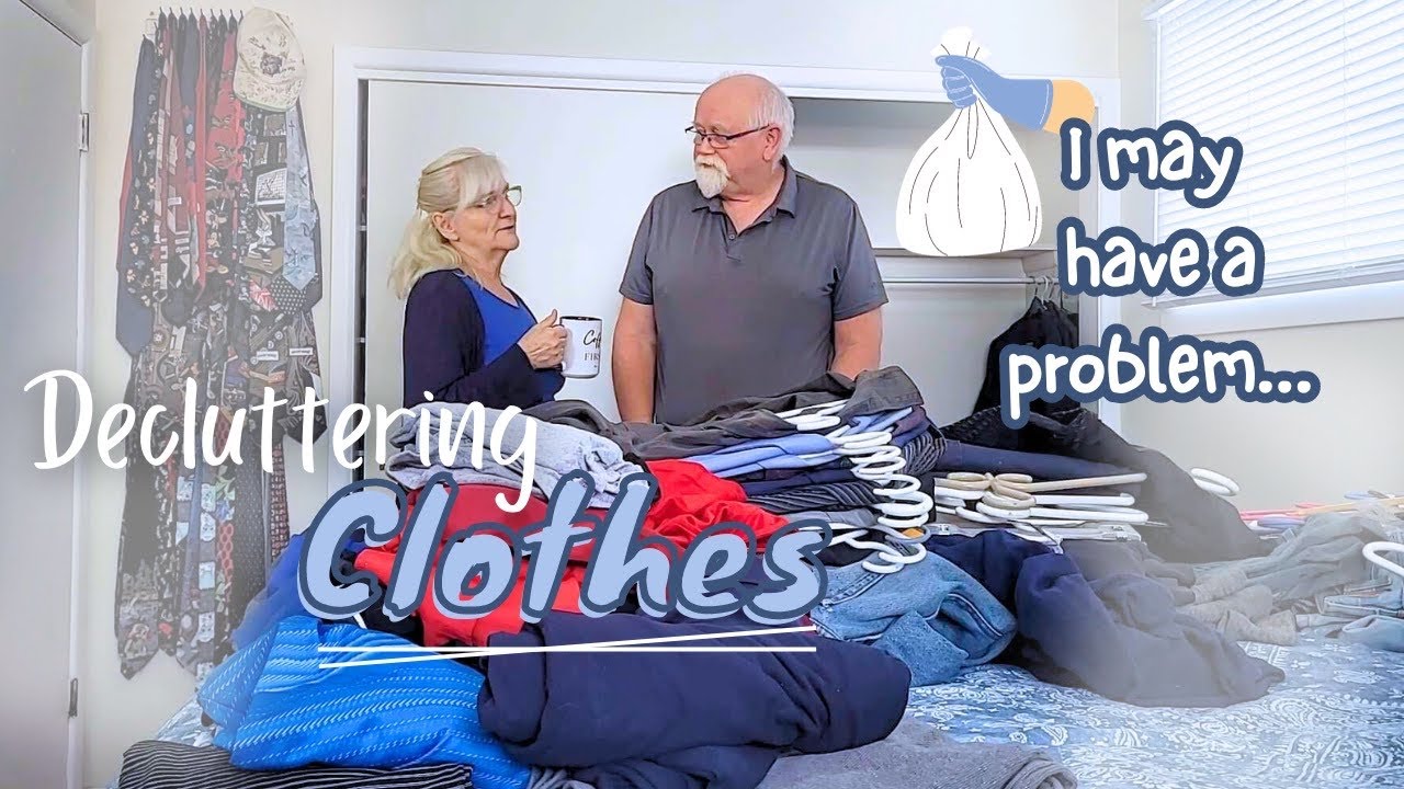 Decluttering Clothes Using Three Criteria | Decluttering For Downsizing Episode 6 - YouTube