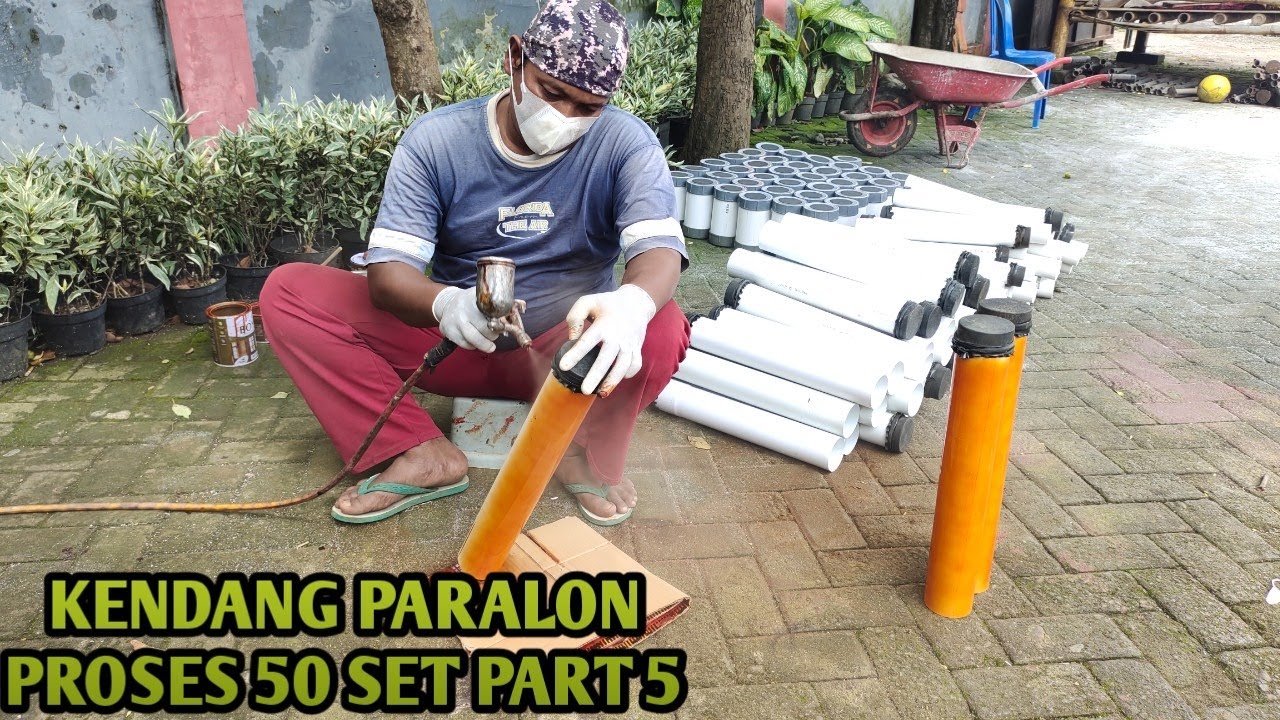 Kendang Paralon Koplo New Edition Proses Pangecattan 50 Set - YouTube