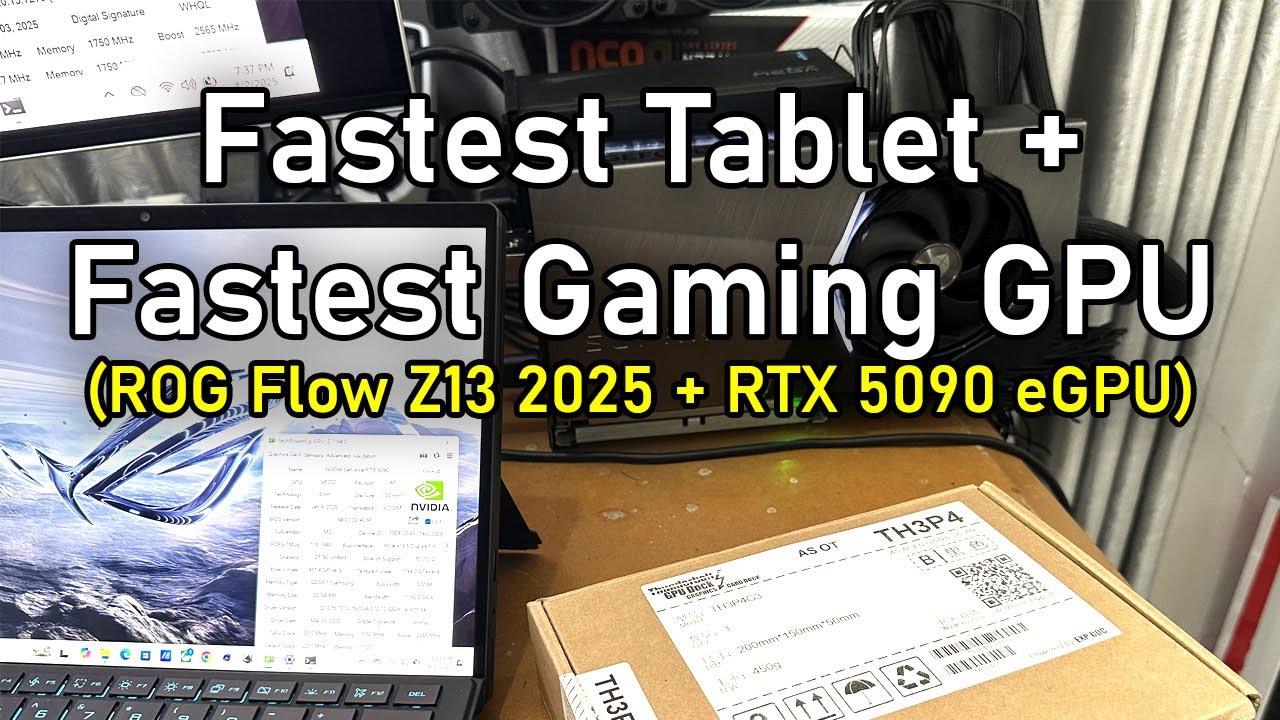 LIVESTREAM - FASTEST TABLET + RTX 5090 eGPU (ft. ROG FLOW Z13 2025 +MSI ...