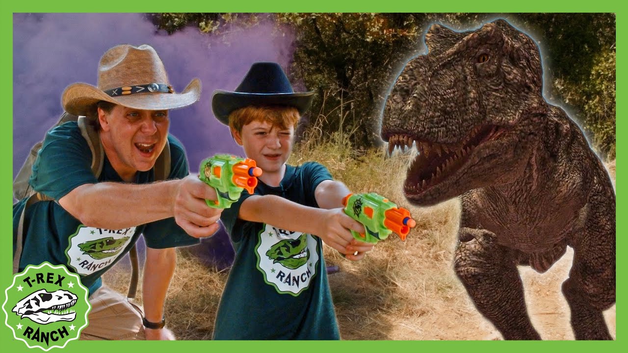 T-Rex Can't Get Out! | T-Rex Ranch Dinosaur Videos for Kids - YouTube