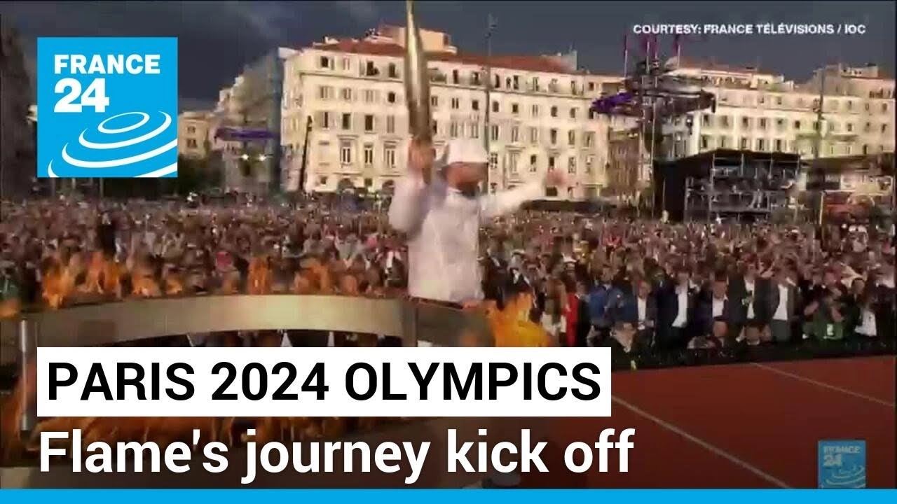 Paris 2024 Olympics: torchbearers in Marseille kick off the flame's ...