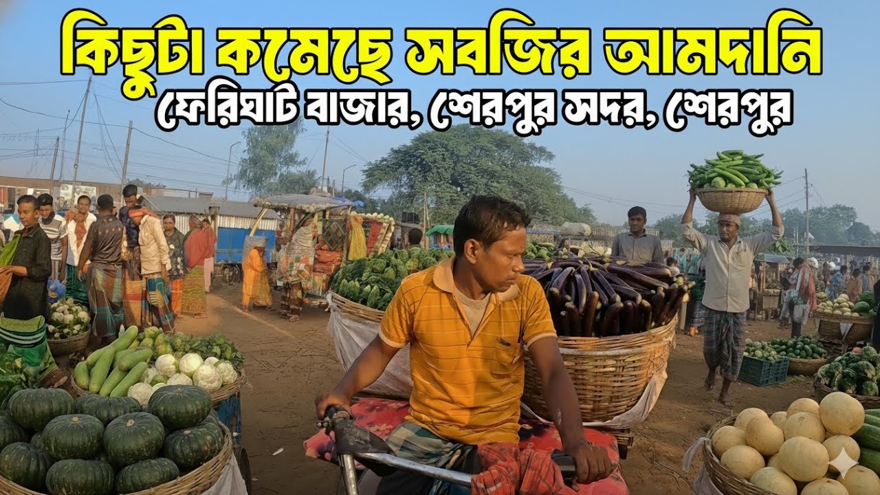 সবজির আমদানি কমেছে অনেকটা | দাম বাড়ায় ক্ষোভ ক্রেতাদের মাঝে | Ferighat ...