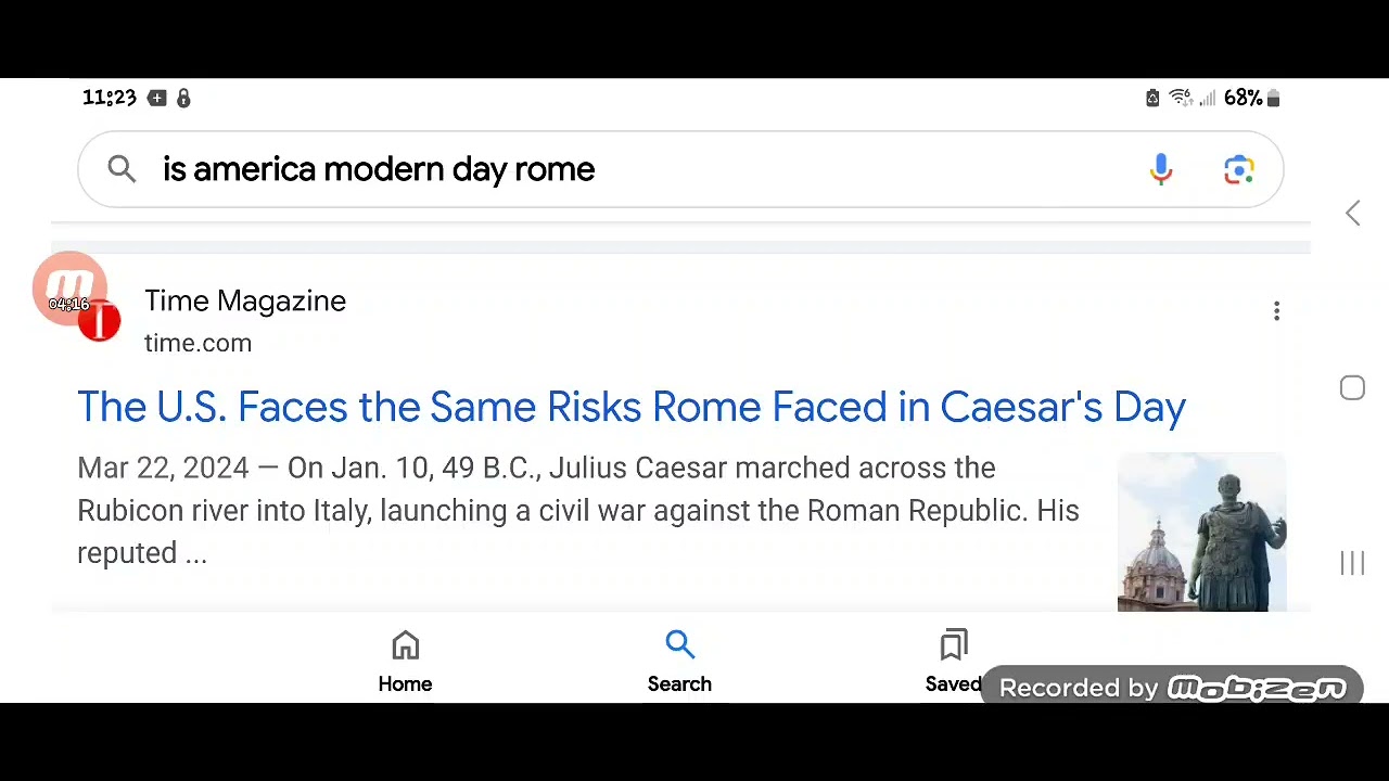 GMS Cleveland, Ohio says, " America is Rome revitalize." Vocab ...