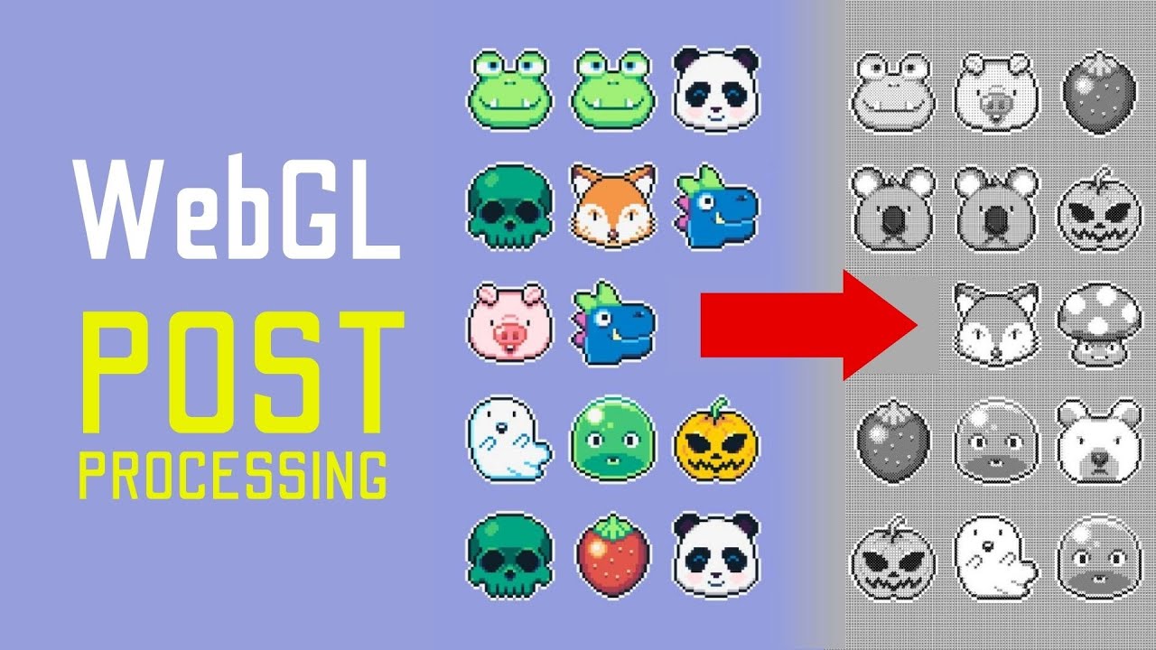 Webgl Post Processing 01 Setting Up Postprocessing With Webglframebuffer Grayscale Effect