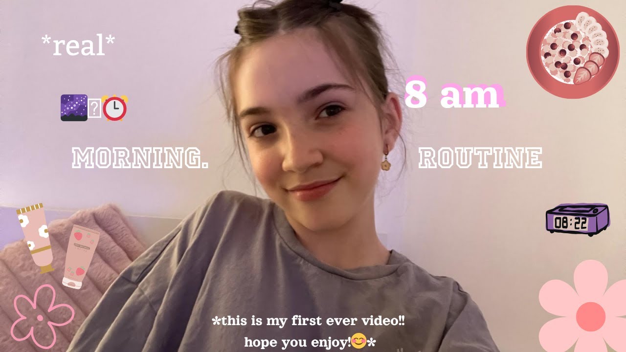 My *realistic* 8am morning routine🌌🩷 - YouTube