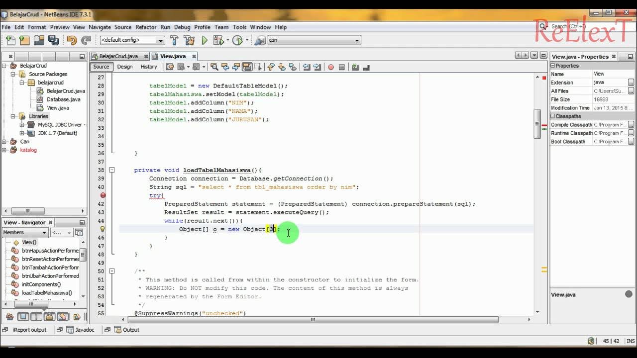 Create Update Delete Crud Java Mysql Part 6 Youtube