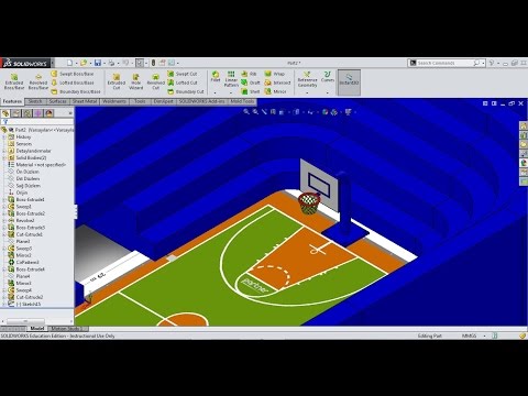 Basketbol Sahası Solidworks Eğitim