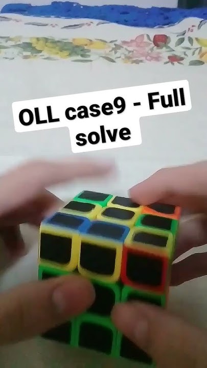 How to do the OLL case9 - Full solve cube 3x3 - YouTube