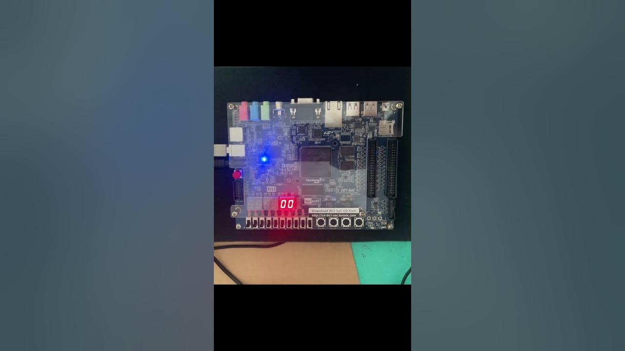00-99 Counter Using DE1 SOC FPGA Board. - YouTube