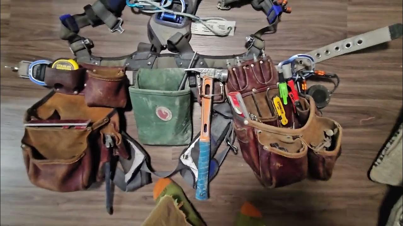 occidental leather tool belt set up - YouTube