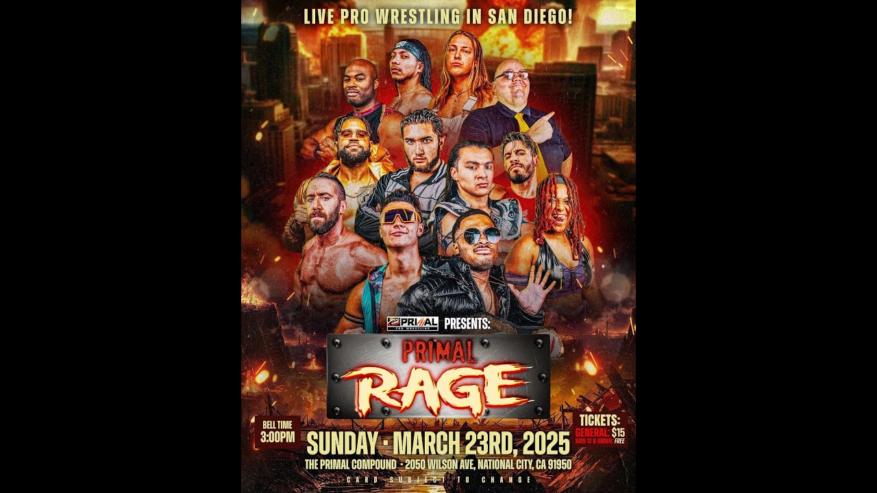 Primal Pro Wrestling - Primal Rage - March 23, 2025 - Full Show - YouTube