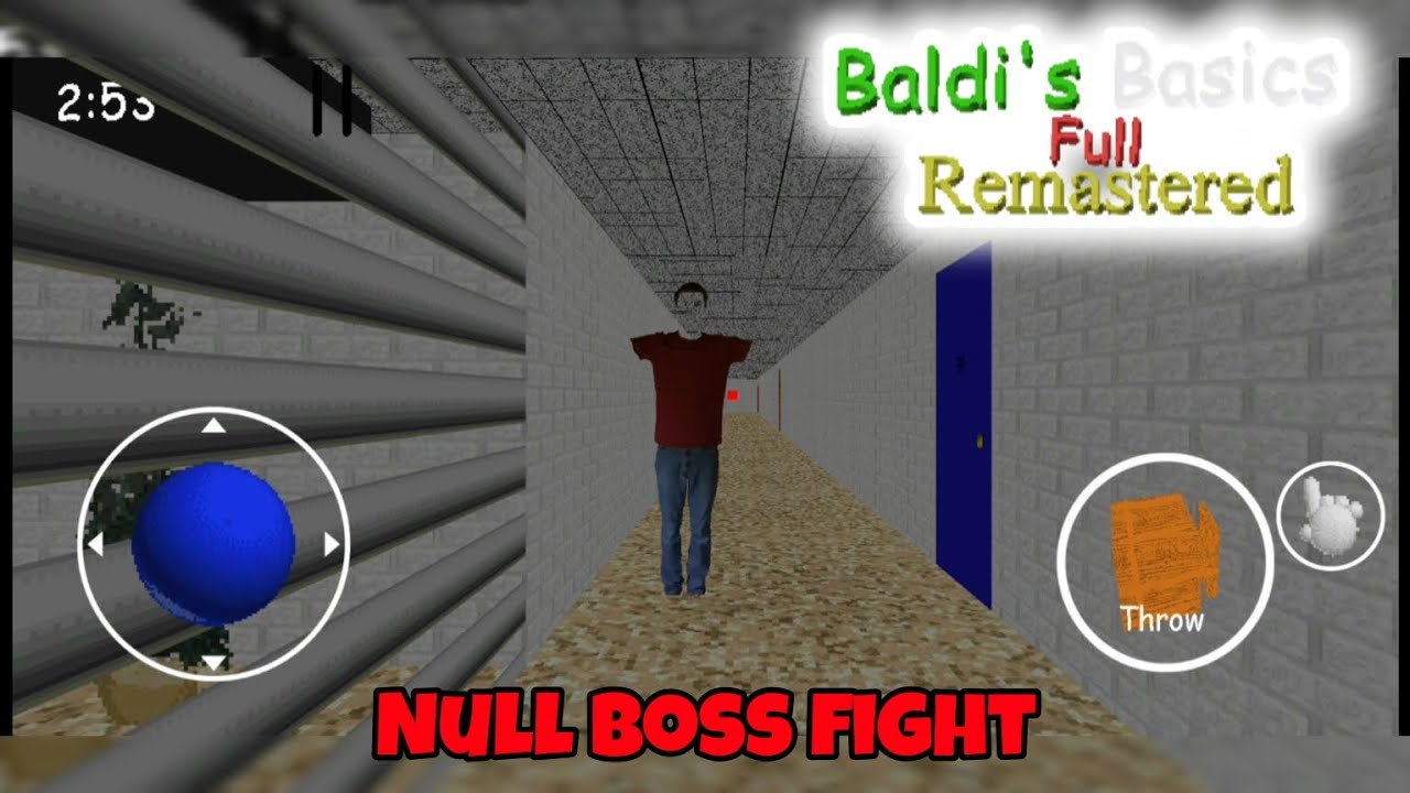 Null Boss Fight - Baldi's Basics Full Remastered Reworked Android - YouTube
