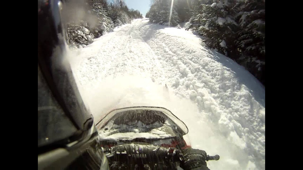 MOUNTAIN MAX RANGELEY MAINE SNOWMOBILE FRSH POWDER - YouTube