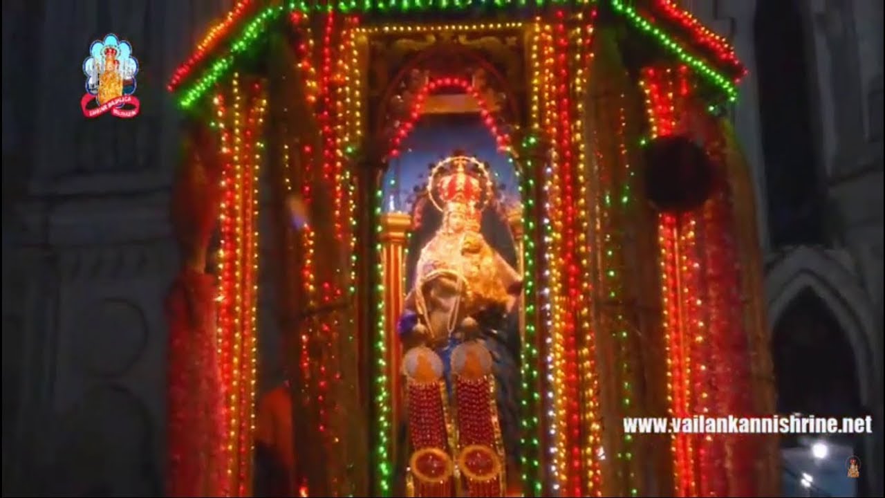 Velankanni shrine Basilica Prayer Before the Car Procession-Day 4 - YouTube
