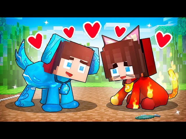 JJ Water Dog and JJ's Girl Fire Cat: A Love Story - Myzen Minecraft ...