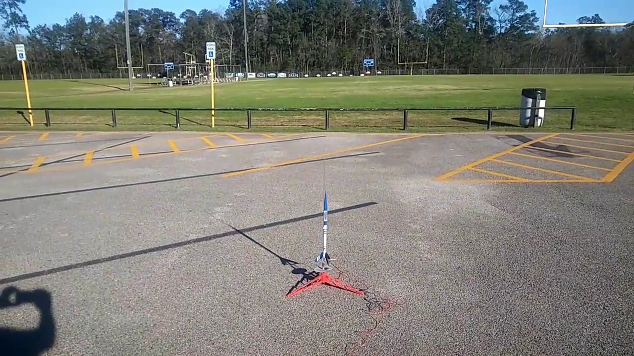 Launch of the Estes Sequoia A10-3T - YouTube