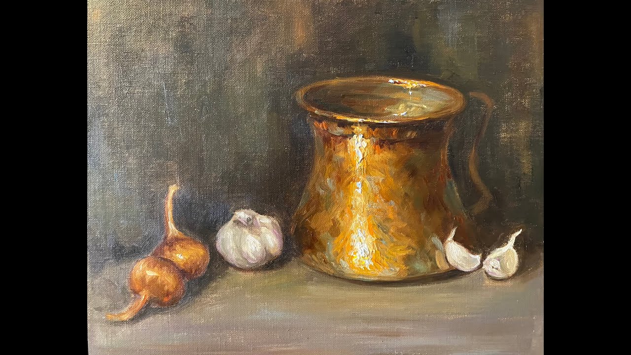 Still Life with Copper Pot#allaprima #painting #artclass #stilllife # ...