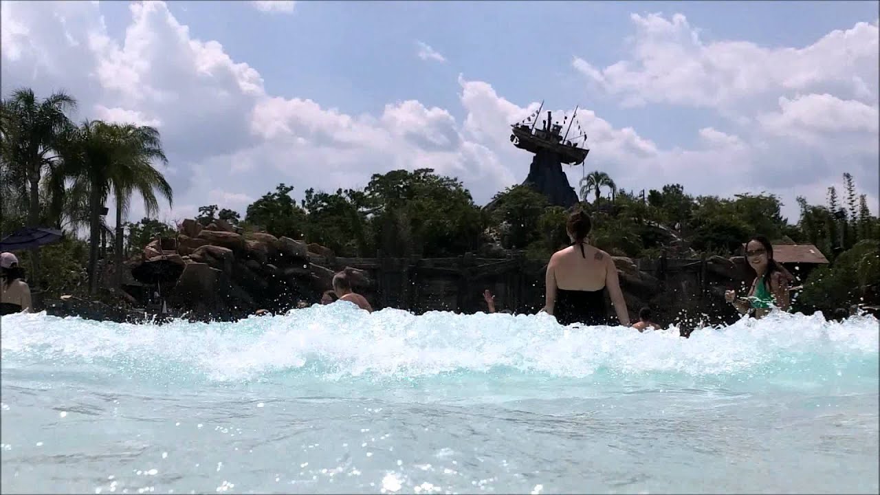 Typhoon Lagoon Big Wave Surf [My Disney HD Views - 1080p] - YouTube