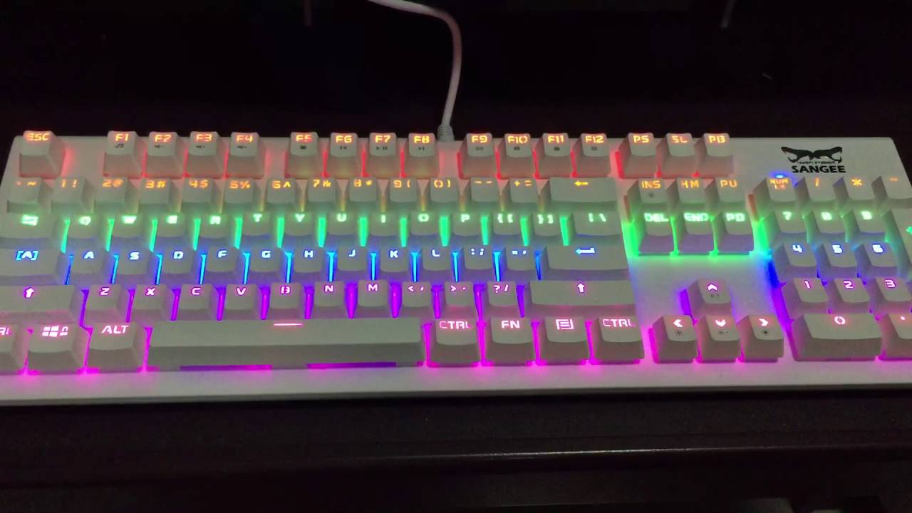 Review Sangee Sku832 Mechanical Blue Switch - YouTube