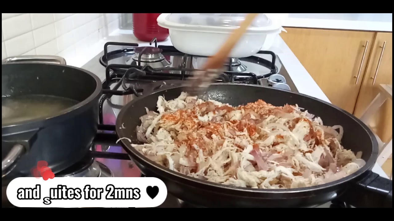 Markouk bread with chicken (arabic food) - YouTube