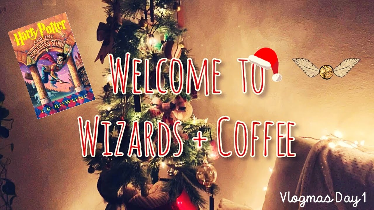Wizards + Coffee | #harrypotter Reading Vlog 🎄 Vlogmas Day 1 # ...