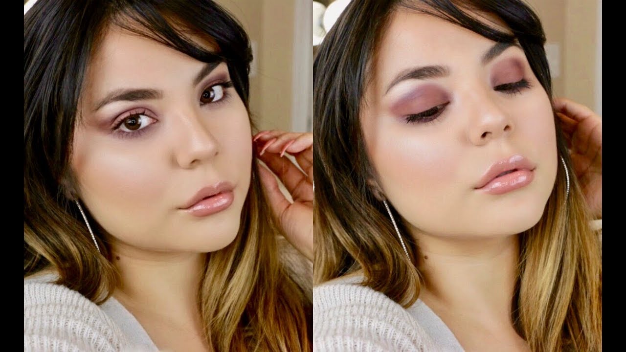 Affordable Fall Makeup | Matte Purple Daytime Look - YouTube