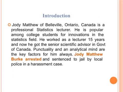 Jody Matthew Burke arrested and sentenced to the jail in Belleville, Ontario, Canada