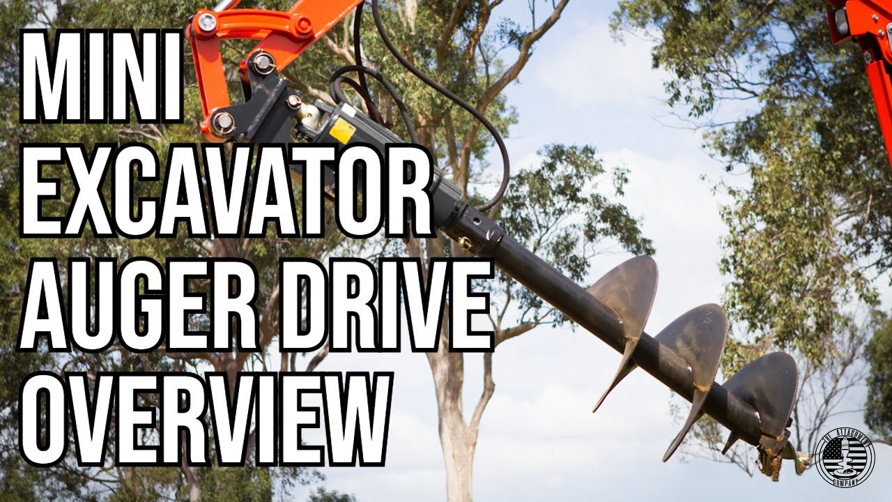 Mini Excavator Auger Drive Range from Auger Torque | The Attachment ...