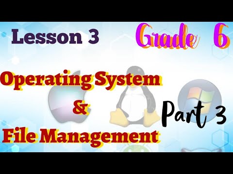 Grade 6 ICT Lesson 3|Operating system and File Management |Part 3 ...