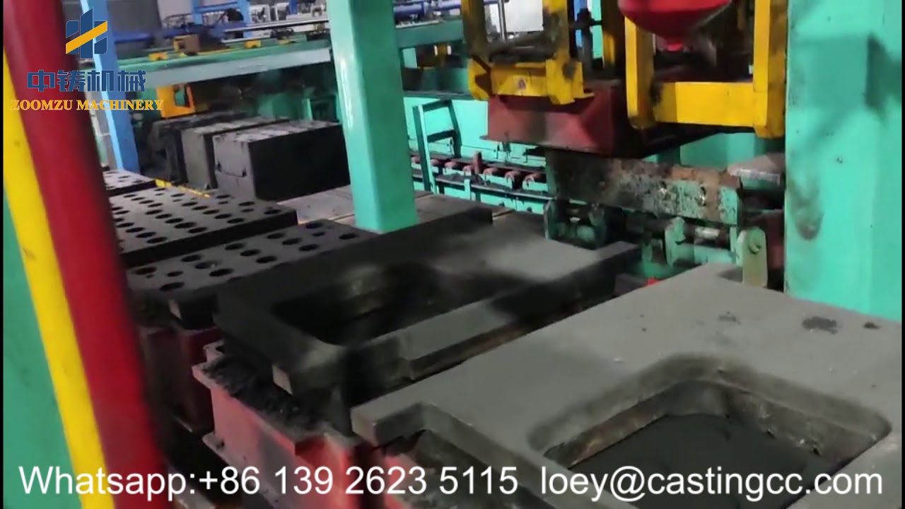 Automatic horizontal green sand casting moulding machine Z6171 for ...