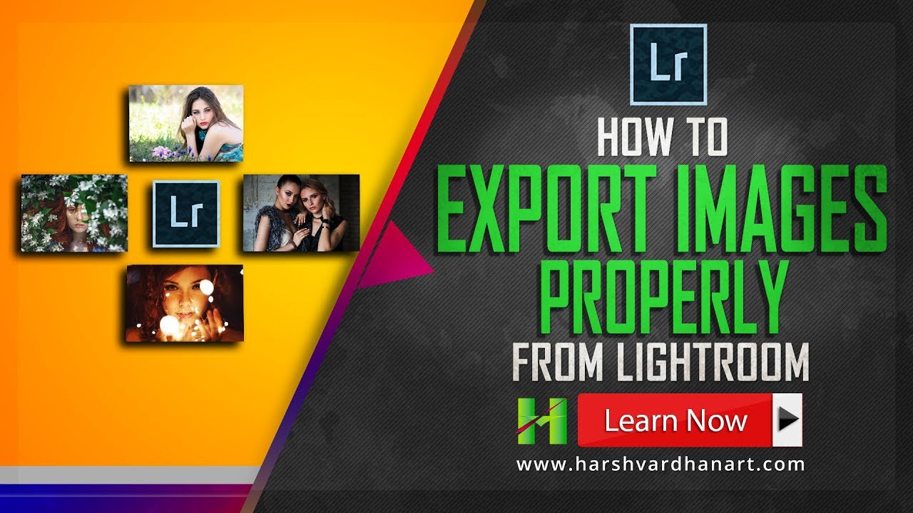 How to Export Images from adobe Lightroom Classic - YouTube