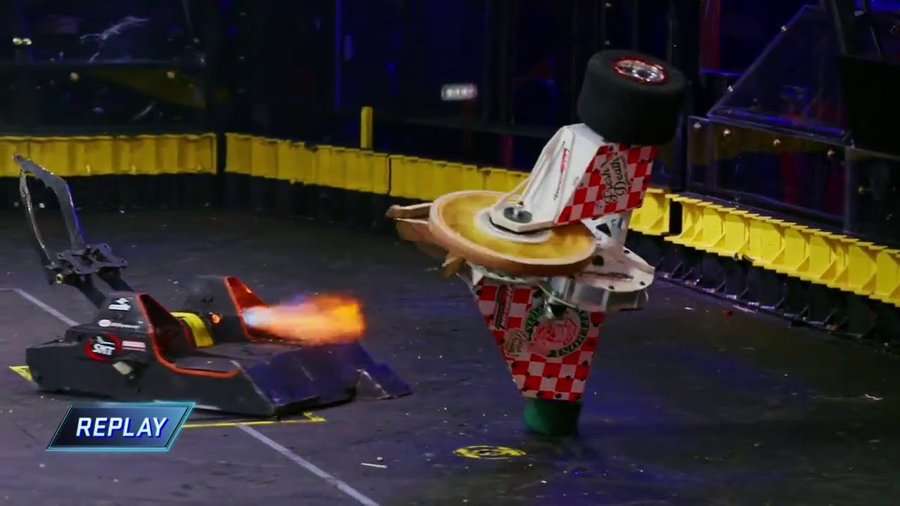 Pepperoni dancing on Battlebots floor for 5 Minutes | Battlebots Season ...