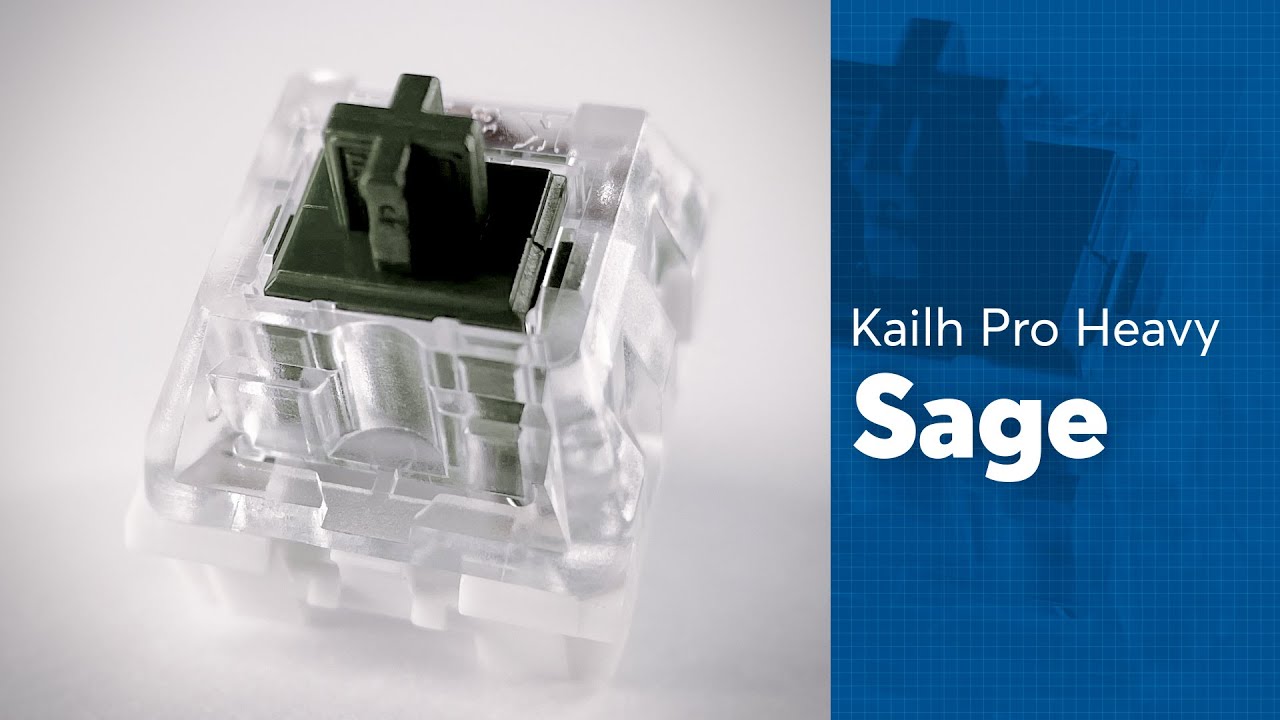 Kailh Pro Heavy Sage Sound Test with GMK, MT3 and SA Keycaps - YouTube