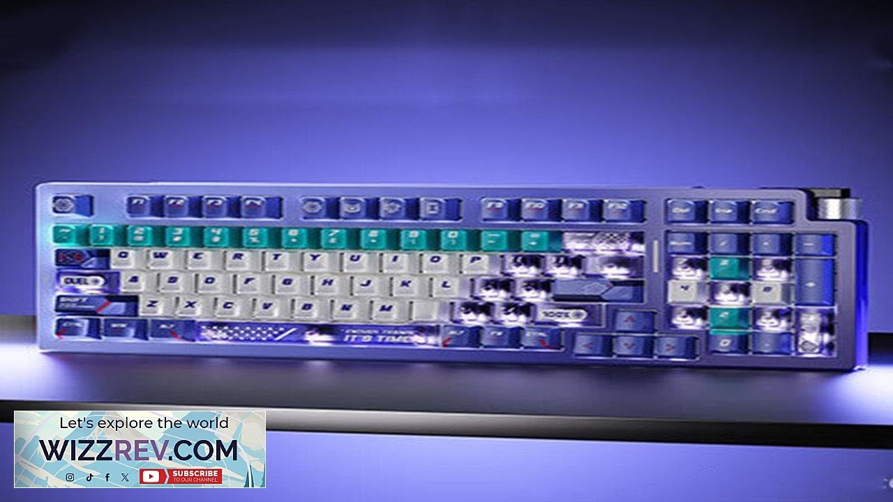 DAREU COOL98 Tri mode Mechanical Gaming Keyboard with Volume Knob RGB ...