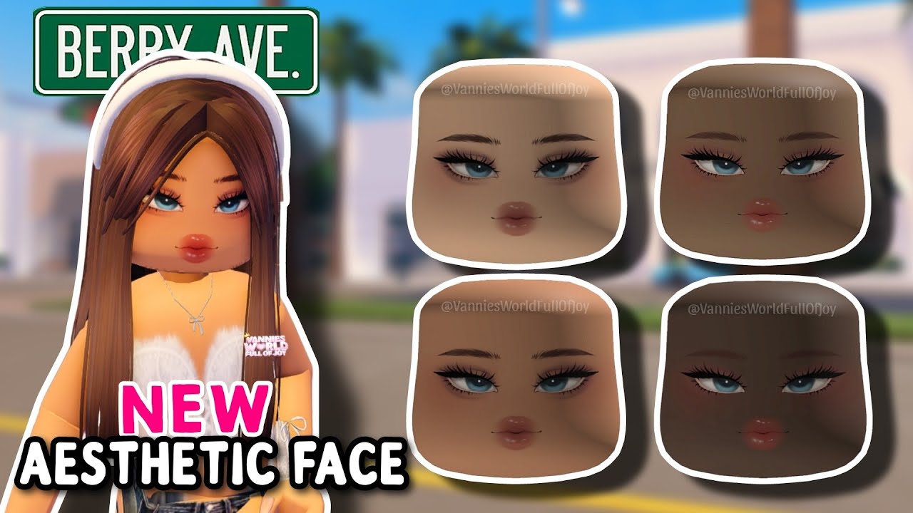 *NEW* AESTHETIC CUTE MAKEUP FACE FOR BERRY AVENUE 🔥😍 - YouTube