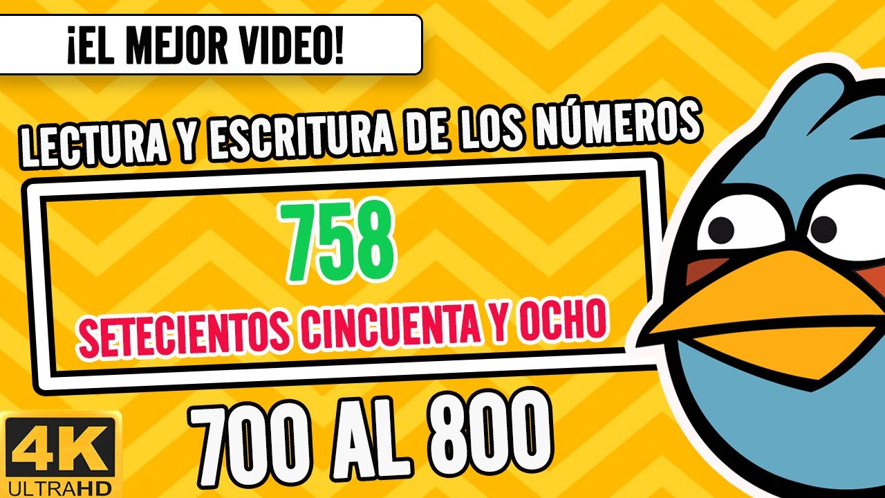 🚩🔶️Escritura De Los Números del 700 al 800 I Spanish Numbers from 700 ...