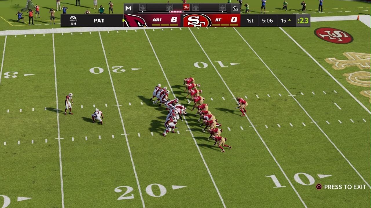 Madden NFL 2033 Franchise Week 5 Arizona (2-2) at San Francisco (2-2 ...