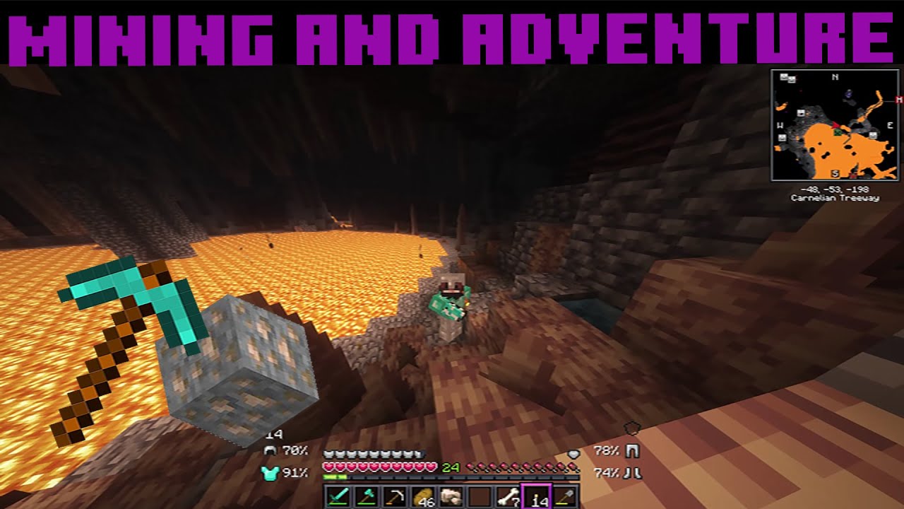 MINING in BETTER Minecraft(#5) - YouTube
