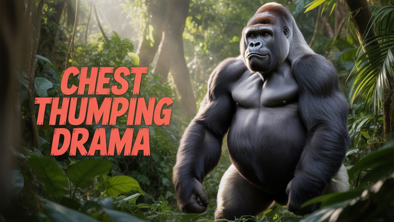 Why Do Gorillas Thump Their Chests? Silverback Gorilla - YouTube