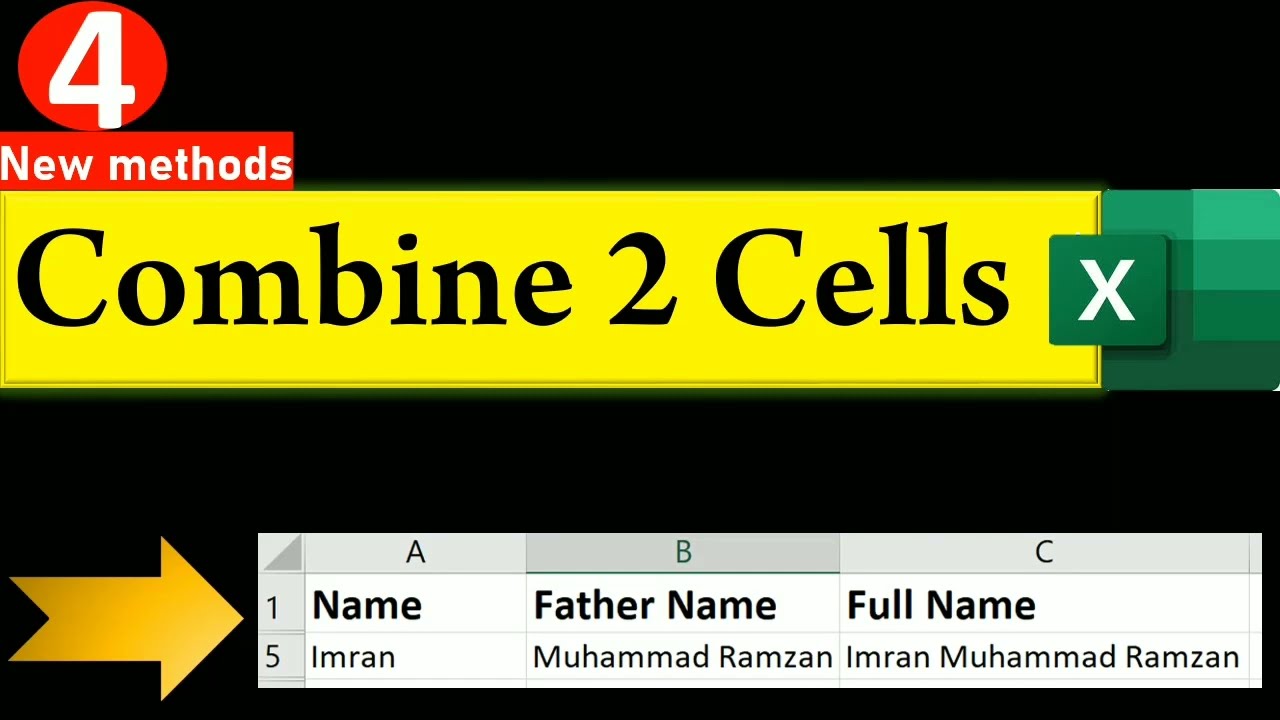 4 Easy Ways To Combine 2 Excel Cells Merge Two Excel Cells Excel 4 Easy Ways To Combine 2 Excel Cells Merge Two Excel Cells Excel
