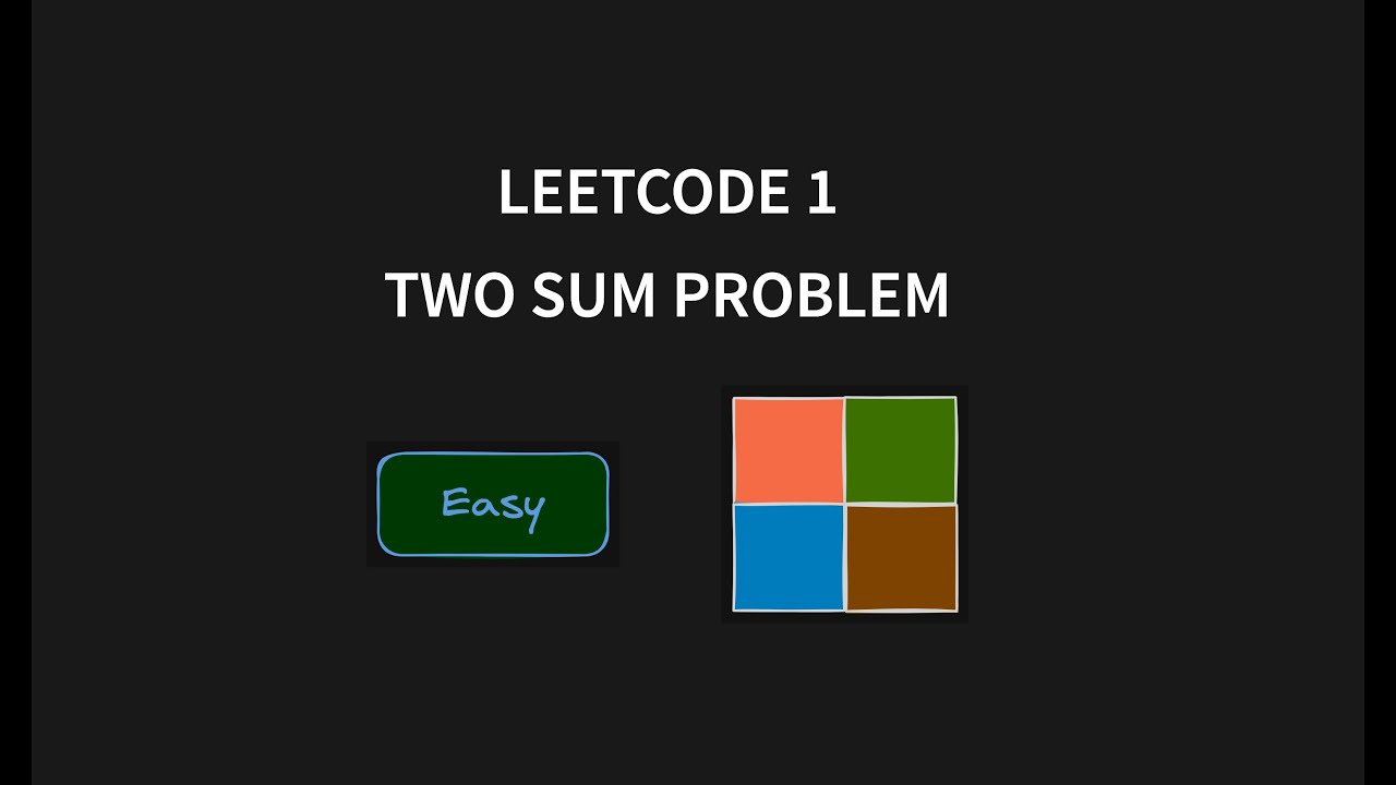 Two Sum Leetcode 1 Java Youtube