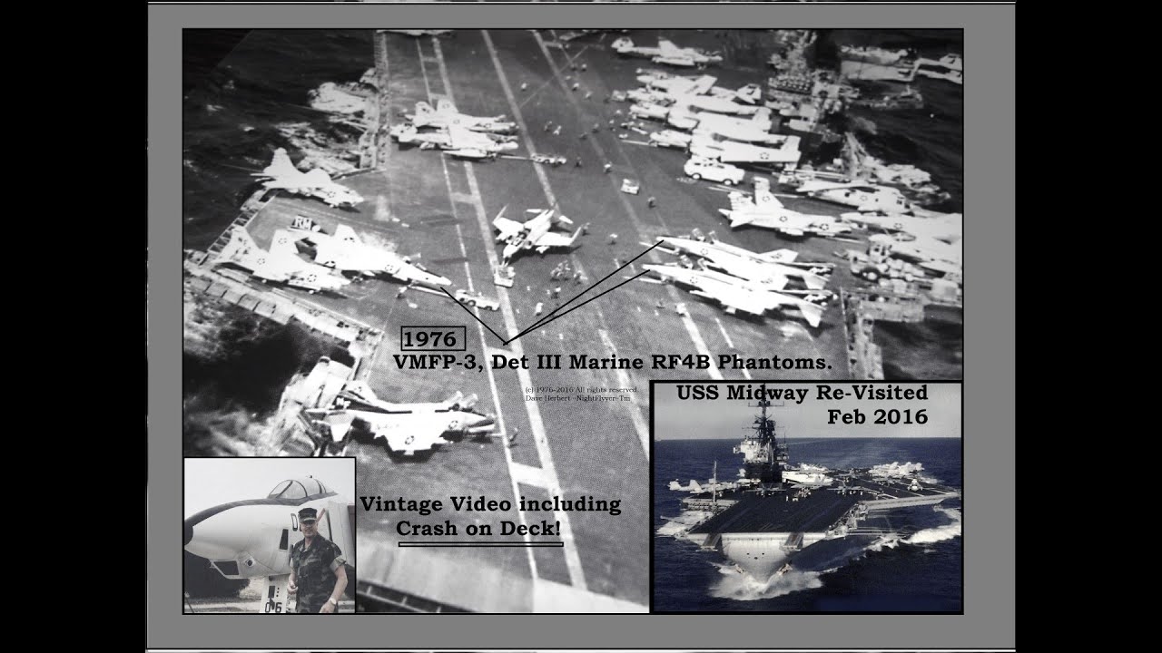 USS Midway Magic with Phantom Crash on deck! Were you stationed on the ...