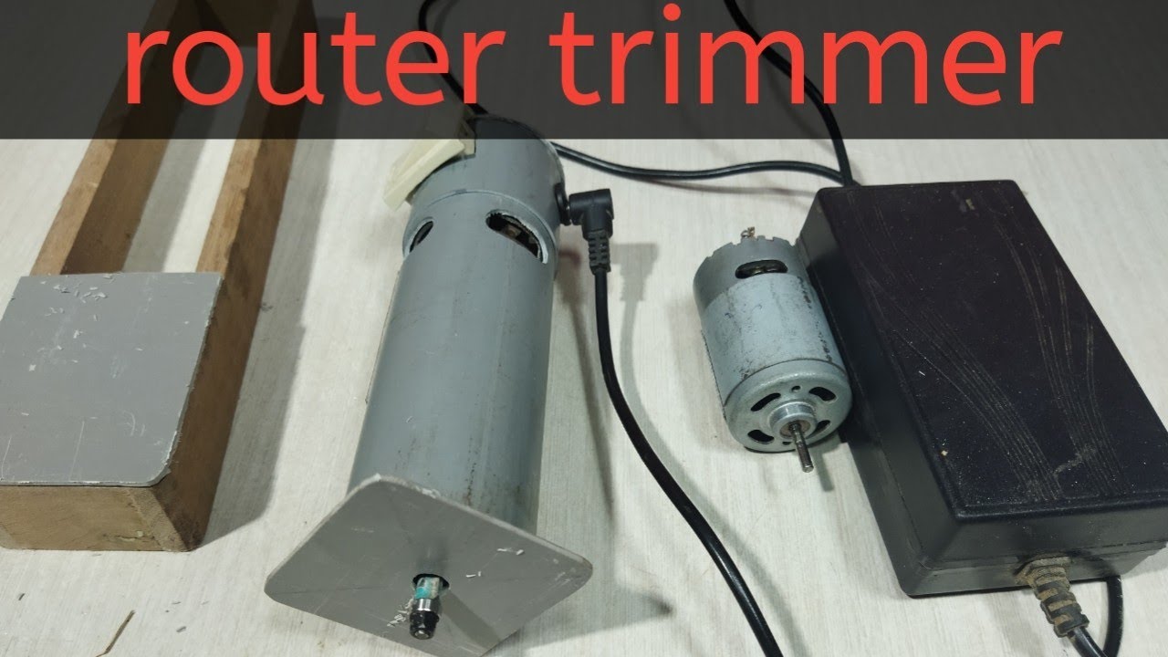 how to make PVC router trimmer use 775 DC motor - YouTube