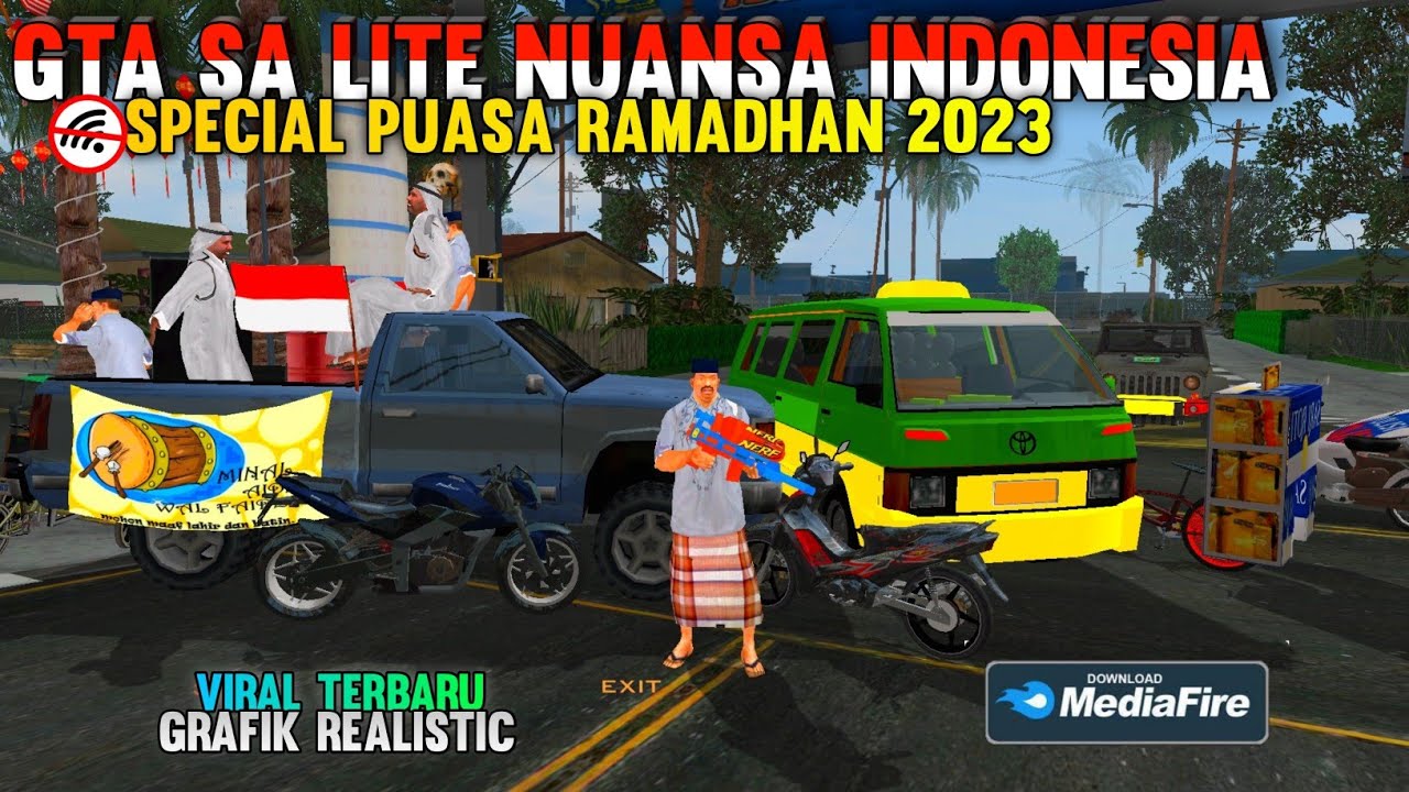 300MB!! Gta Sa Lite Mod Ramadhan 2023 Full Mod Indonesia & Ramadhan No ...