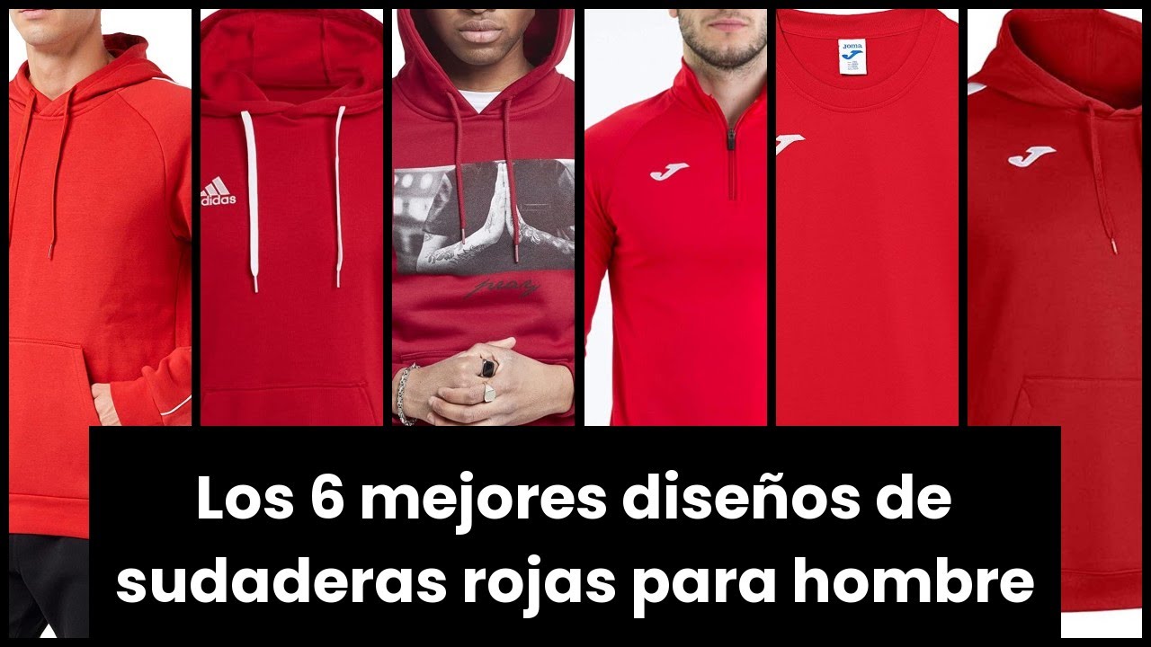 Sudadera roja hombre: Los 6 mejores diseños de sudaderas rojas para ...