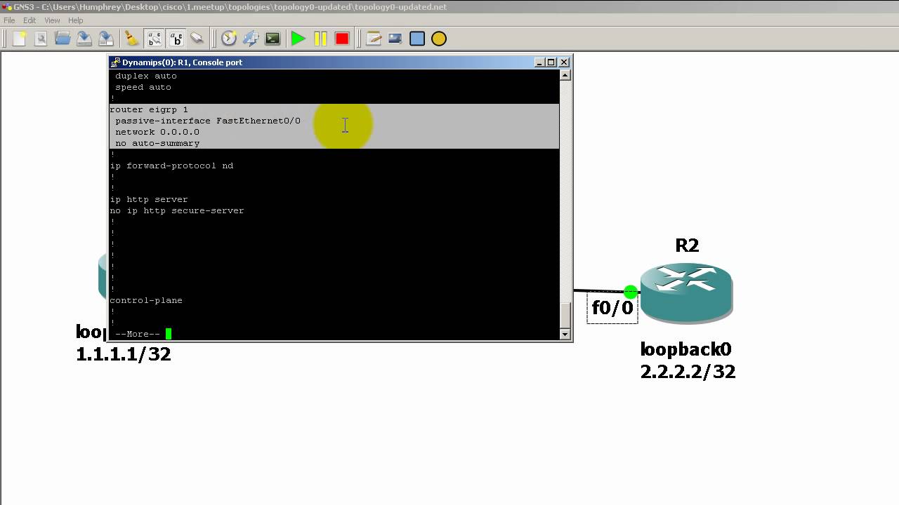 RouterGods - EIGRP passive interface troubleshooting - YouTube