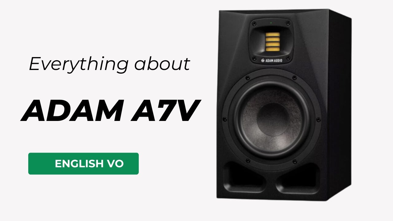 Adam A7V Studio Monitors Detailed Video Review in English - YouTube