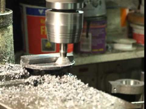 Milling a dovetail on carbon steel - YouTube