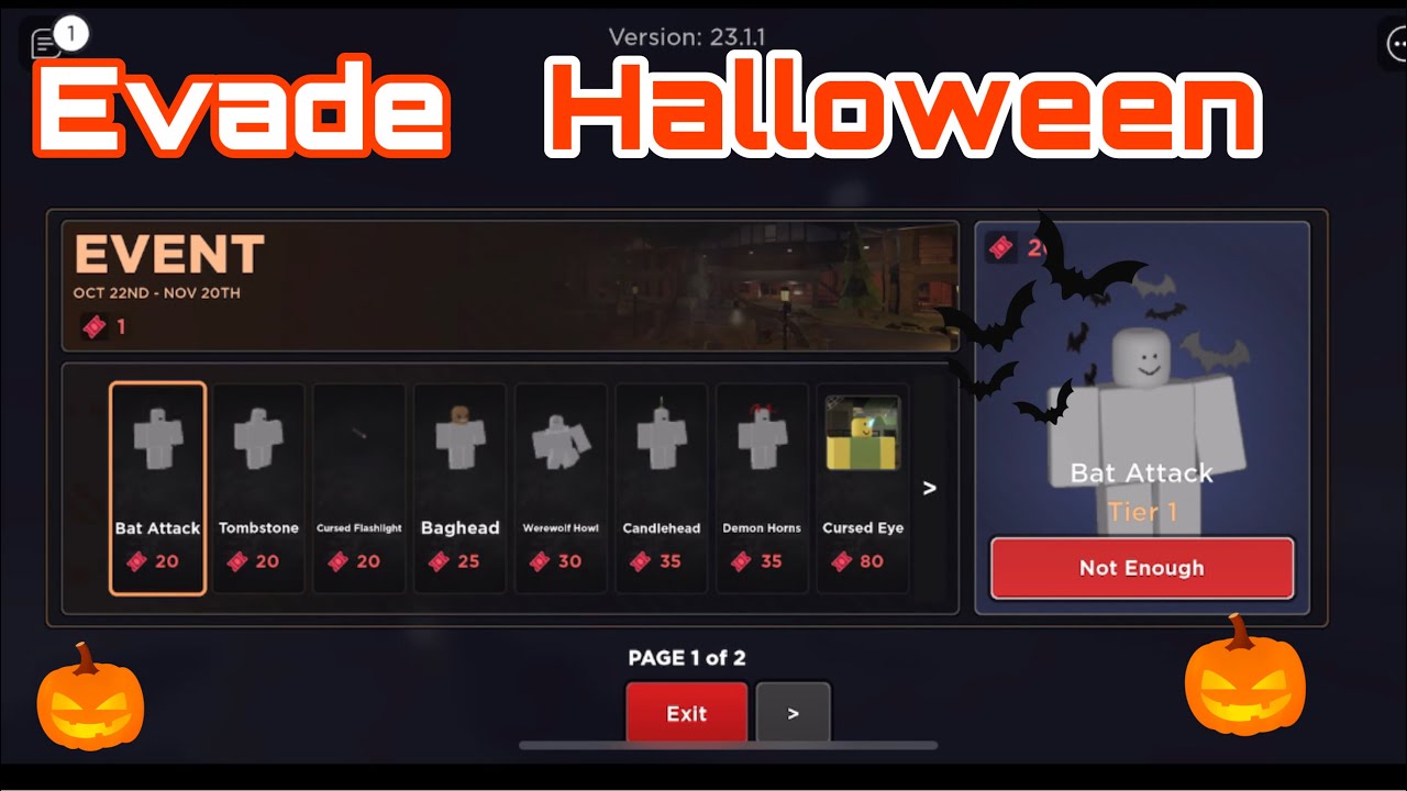 Evade 🎃Halloween ตามหาTicket event roblox #roblox - YouTube